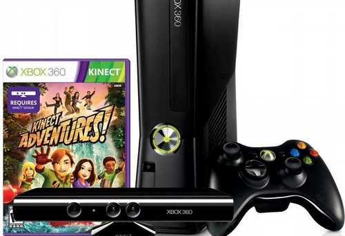 Xbox 360 (4+40Гб) Slim+Kinect (в коробке) Freeboot