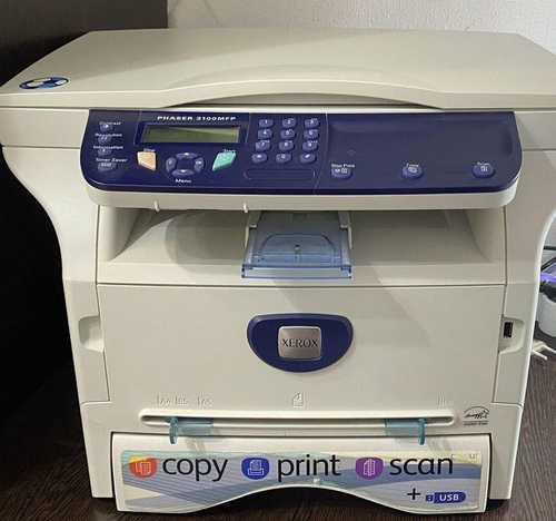 Мфу лазерное Xerox Phaser 3100MFP/S, ч/б, A4