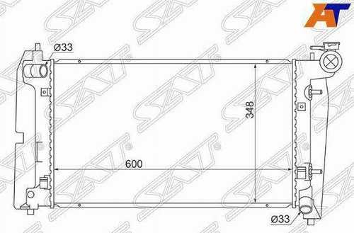 Радиатор toyota corolla 2000-2007