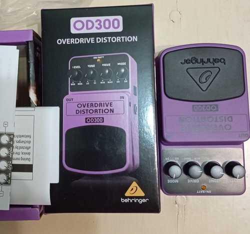 Педаль гитарная overdrive distortion -OD300