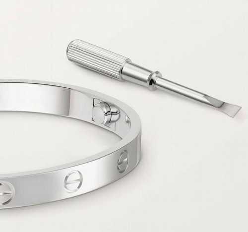 Браслет Cartier Love белое золото 0.0017 мм