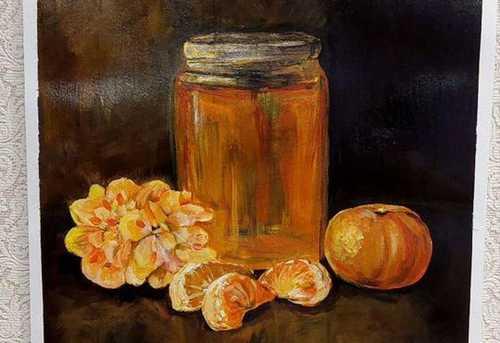 Картина медовый цветок