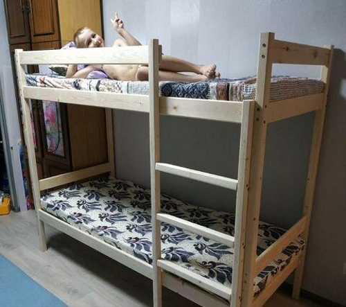 Двухъярусная кровать усиленная детская
