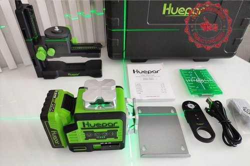 Лазерный уровень Huepar P03CG. Новый 3D. Гарантия
