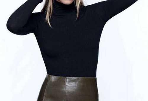 Кожаная юбка zara