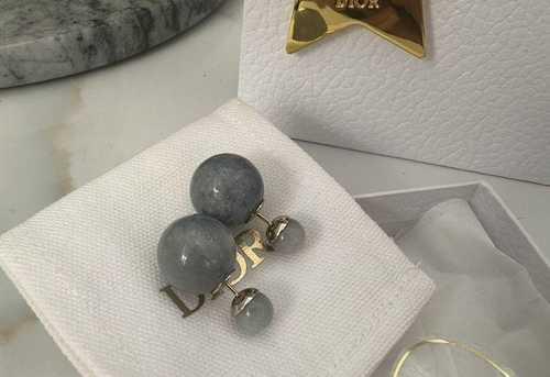 Серьги dior оригинал новые комплект бутика