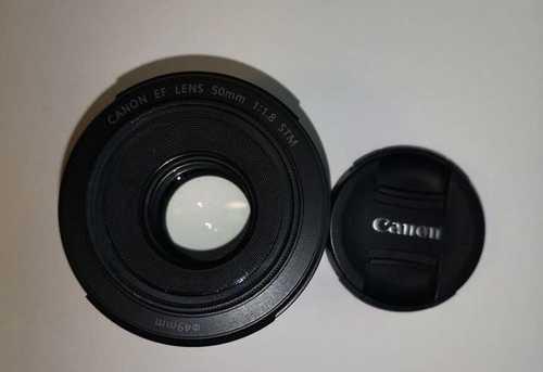 Объектив Canon 50mm 1.8 stm