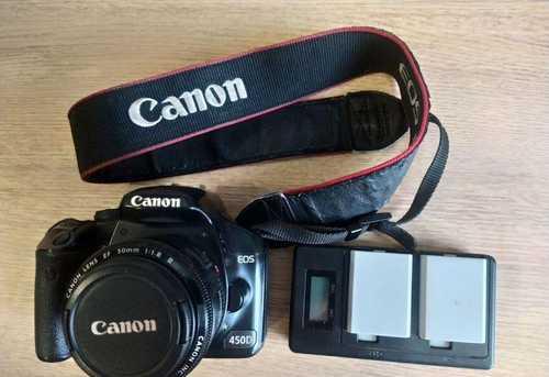 Canon EOS 450d + 50мм 1.8