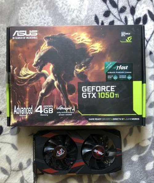 Видеокарта asus gtx 1050 ti 4gb