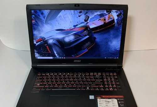 Игровой ноутбук MSI 17.3 i7 7700hq / GTX 1060