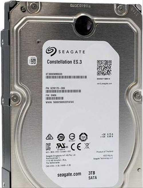 Жесткий диск Seagate 3Tb ST3000NM0033 SATA 3.5