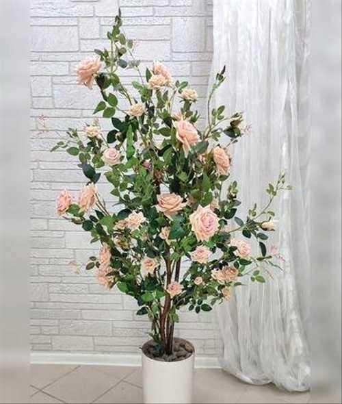 Искусственное растение Роза кустовая Н160см