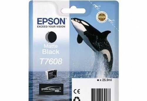 Картридж Epson C13T76084010 матовый черный, № T760