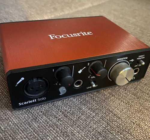 Звуковая карта focusrite scarlett solo 2nd gen