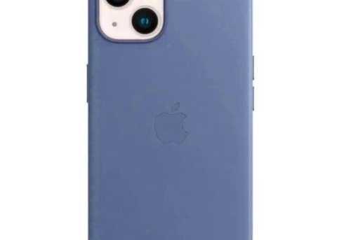 Чехол для iPhone 11 Leather Case с MagSafe (Голубо