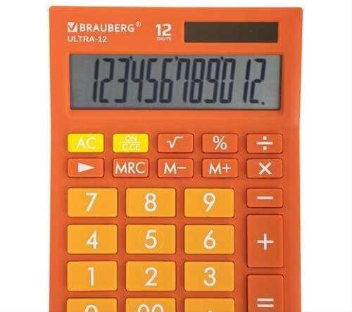 Калькулятор настольный brauberg ultra-12-RG (192x1