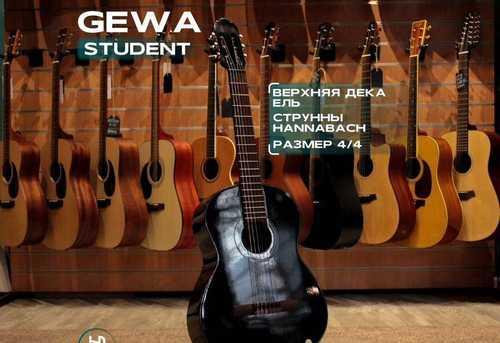 Gewa Student 4/4 Black, классическая гитара