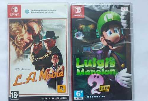 L. A. Noire и Luigi's mansion 2 hd nintendo