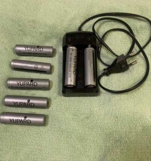Литий-ионные перезаряжаемые батарейки с зарядкой