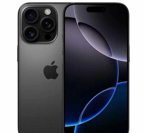 Смартфон Apple iPhone 16 Pro 128GB eSIM, Black Titanium (Титановый черный)