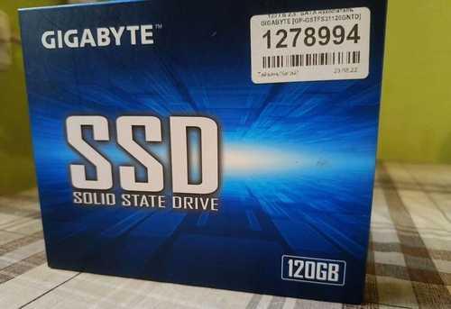 Ssd 120gb gigabyte неиспользованный