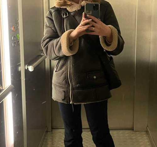 Дубленка pull bear авиатор