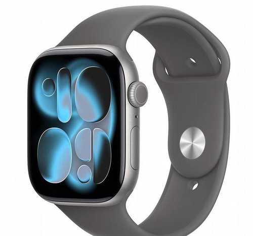Смарт-часы Apple Watch Series 11, GPS 46 мм Al Space Gray, Stone Gray Sport Band — S/M