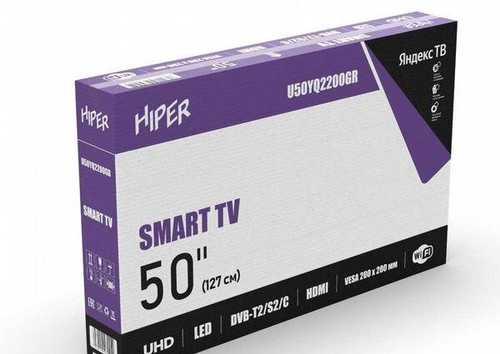Телевизор hiper 50 u50yq2200gr 4K smart