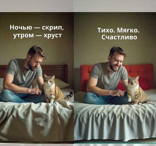 Спальное место для твоего кота и тебя