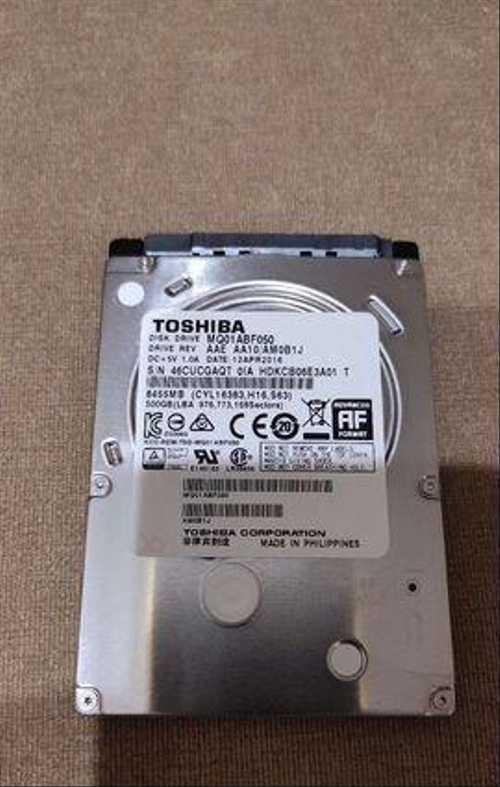 Toshiba для ноутбука 500 гб