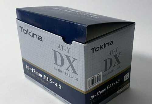 Tokina AT-X 107 F3.5-4.5 Fisheye 10-17mm Nikon F