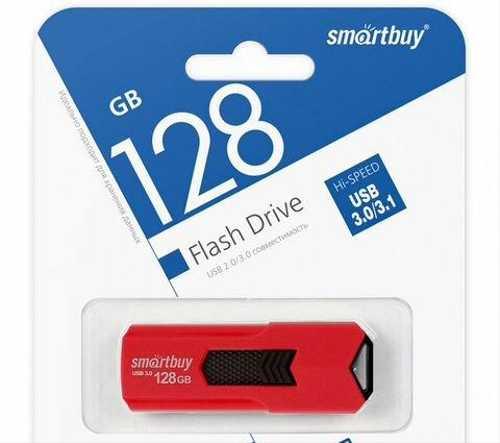 Флешка USB 128GB 3.0/3.1 SmartBuy stream Red