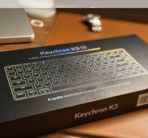 Механическая клавиатура Keychron k3v2 RGB   шумка