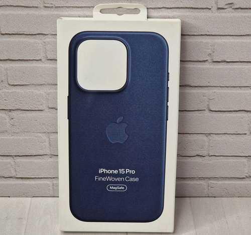 Чехол для Apple iPhone 15 Pro FineWoven Case Blue