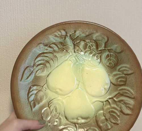 Керамическая тарелка СССР Груши