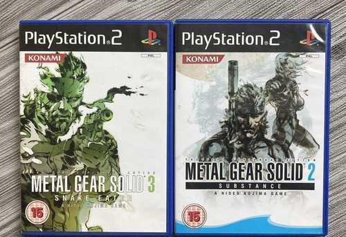Metal Gear Solid игры PS2 MGS 2 MGS 3