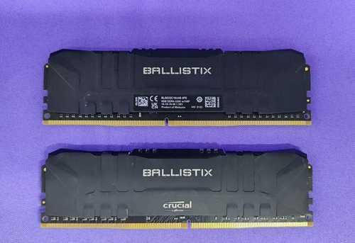 DDR4 Crucial Ballistix 16Gb, (2x8) 3200MHz