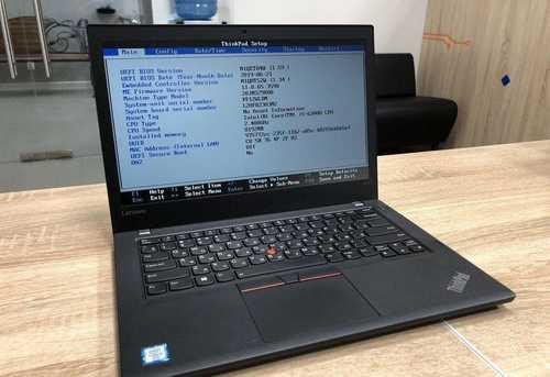 Ноутбук 14.1" Lenovo ThinkPad T470, 500 ГБ, Core i5-6300U, RAM 16 ГБ, Intel HD Graphics 520