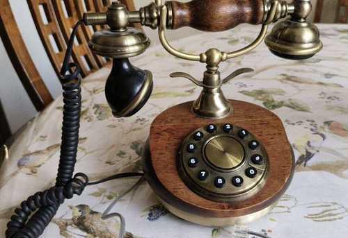 Телефон стационарный деревянный