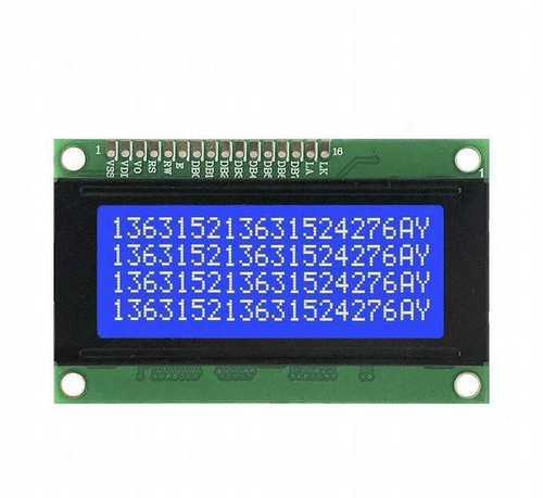 LCD дисплей 2004 синий I2C для Arduino