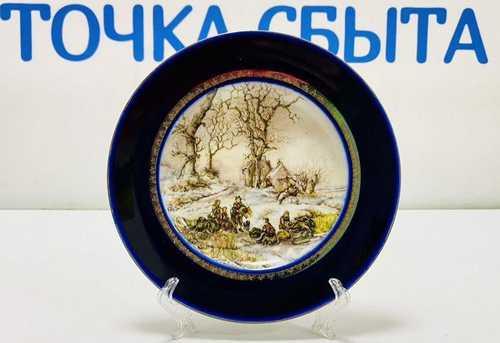 Дакоративная тарелка Фарфор Ручная роспись 1999г