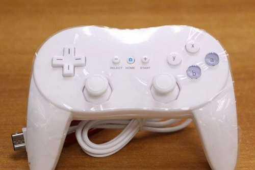 Проводной геймпад Classic Pro Wii White (Neutral)