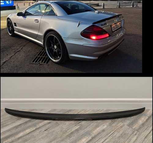 Спойлер багажника Мерседес R230 SL карбон