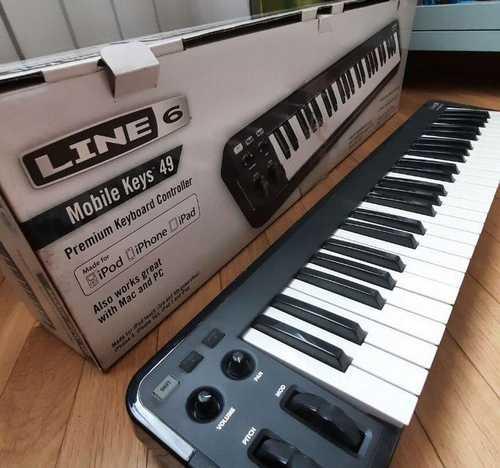 Midi клавиатура line 6 mobile keys 49