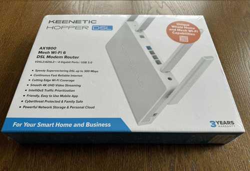 Wi-Fi6 Роутер Keenetic Hopper AX1800 KN-3610 Новый