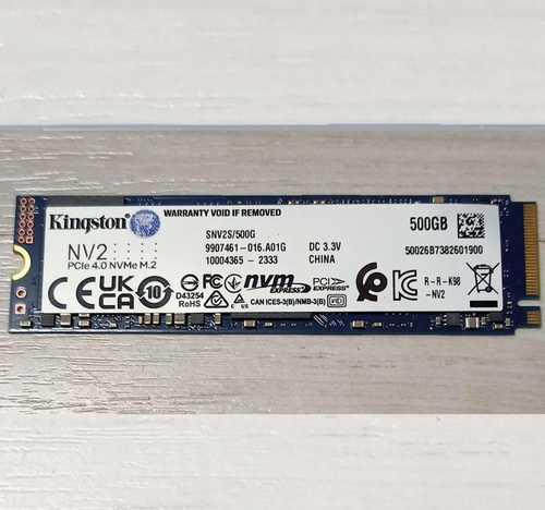 SSD накопитель Kingston NV2, 500Gb