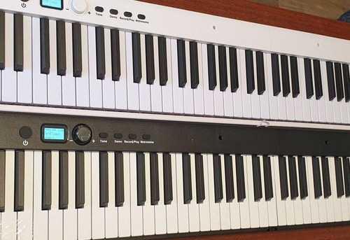 Цифровое пиано складное 88 клавиш с подсветкой