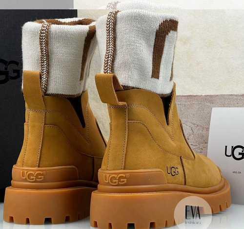 Угги Женские ботинки Ugg Martin Knit Chestnut