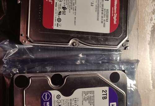 Два HDD Wd Red и Wd Purple по 2тб