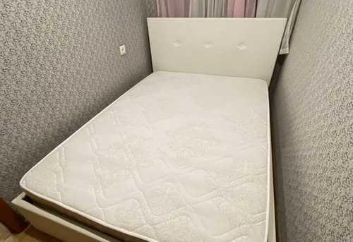 Кровать Аскона двухспальная с матрасом бу